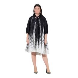 Ulla Popken Midikleid in schwarz | Gr.: 46-48