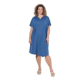 Ulla Popken Midikleid in denimblau | Gr.: 46-48