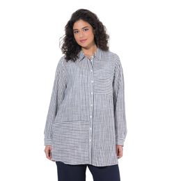 Ulla Popken Bluse in marine | Gr.: 50-52