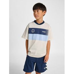 Hummel T-Shirt Raglan&auml;rmel Hmljr Loose Lebensstil Jungen in BLANC DE BLANC | Gr.: 122/128