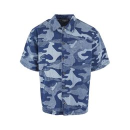 Urban Classics Short Sleeve Shirt in bluelasercamo | Gr.: XL