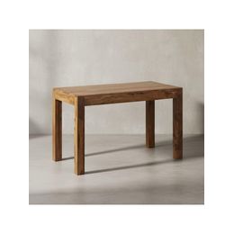 KADIMA DESIGN Esstisch Massivholz Sheesham, Handgefertigt, Holztisch, K&uuml;che in Braun | Gr.: 120 x 60 x 76 cm
