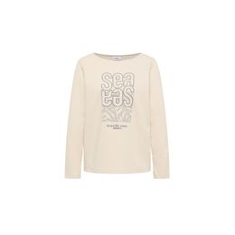 Cecil Langarmshirt in pearl beige | Gr.: XXL