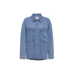 Only Langarmbluse in Light Blue Denim | Gr.: XS