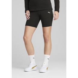 Leggings Puma "ESS SHORT LEGGINGS 7&rdquo;", Damen, Gr. M, N-Gr, schwarz (Puma schwarz), Jersey, Obermaterial: 95% Baumwolle, 5% Elasthan, unifarben, schmal kniefrei, Hosen Leggings, aus Baumwollmischung, f&uuml;r sportliche Aktivit&auml;ten, schmale Passform
