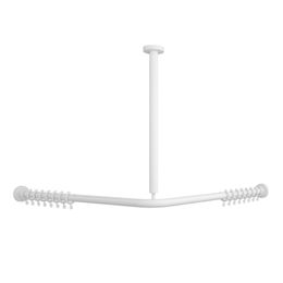 Villeroy & Boch Villeroy & Boch ViCare Duschvorhangstange, mit Deckenanbindung, 92170568,