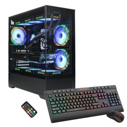 GAMEMAX Gaming-PC "Vista AB 7504", schwarz, Microsoft Windows 11 Home (64 Bit), 32 GB RAM 1.000 GB SSD, Desktop-PCs, Windows 11, DDR5 RAM, Gen4 SSD, Gaming-PC