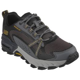 Schn&uuml;rschuh Skechers "MAX PROTECT", Herren, Gr. 41, schwarz (schwarz, grau), Leder, Synthetik, Textil, Schuhe Schn&uuml;rschuh, mit 3M Scotchgard-Impr&auml;gnierung, Freizeitschuh, Halbschuh, Schn&uuml;rer