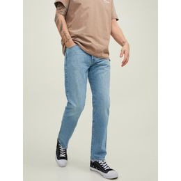 Jack & Jones Loose-fit-Jeans JACK & JONES "JJICHRIS JJCOOPER JOS 890 PCW NOOS", Herren, Gr. 29, L&auml;nge 32, blau (blau denim), Denim/Jeans, Obermaterial: 100% Baumwolle, unifarben, loose fit lang, Jeans Loose-fit-Jeans