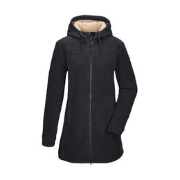 G.I.G.A. by Killtec Fleecejacke "GW 82 WMN FLC PRK", Damen, Gr. 38, blau (navy), Oberseite: 100% Polyester;R&uuml;ckseite: 100% Polyester, G.I.G.A. DX BY KILLTEC, Jacken Fleecejacke, Fleeceparka mit Teddyfell, 2-Wege-Rei&szlig;verschluss, verstellbare Kapuze