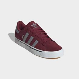 Sneaker adidas originals "CAMPUS VULC", Herren, Gr. 37, rot (shadow rot, grau three, gum 3), Leder, Textil, Schuhe Sneaker, mit klassischem Canvas-Obermaterial