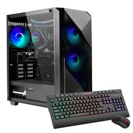GAMEMAX Gaming-PC "Striker 7627 AMD Ryzen 5 9600X RTX 5060 32GB DDR5 1TB SSD", schwarz, Microsoft Windows 11 Home (64 Bit), 32 GB RAM 1.000 GB SSD, Desktop-PCs, Windows 11, DDR5 RAM, Gaming-PC