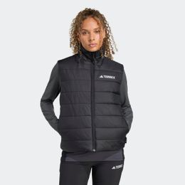 Funktionsweste adidas terrex "MULTI ESSENTIALS CLIMAWARM GEF&Uuml;TTERTE", Damen, Gr. S, schwarz, Obermaterial: 100% Polyamid, Westen Funktionsweste