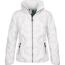 Steppjacke DEPROC Active "GILMOUR MEGATE Women", Damen, Gr. 36/38 (M), wei&szlig;, 100% Polyester, figurbetont, mit innenliegendem Gummizug, Jacken Steppjacke, auch in Gro&szlig;en Gr&ouml;&szlig;en erh&auml;ltlich