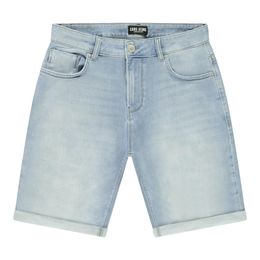 Jeansshorts Cars Jeans "CALIFORNIA Den", Herren, Gr. L, N-Gr, bleached used, Web, Obermaterial: 79% Baumwolle, 20% Polyester, 1% Elasthan, Abriebeffekte, regular fit, Jeans Jeansshorts