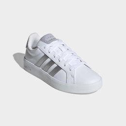Sneaker adidas Sportswear "GRAND COURT 3.0 KINDER UND TEENS", M&auml;dchen, Gr. 35,5, cloud wei&szlig;, silber metallic, silber metallic, Synthetik, Textil, Schuhe Sneaker, f&uuml;r Kinder & Jugendliche