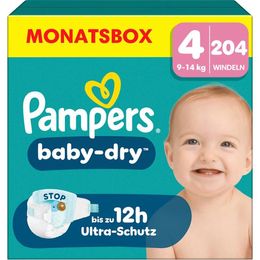 Pampers Windeln Baby Dry Gr. 4 Maxi (9-14 kg) Monatsbox