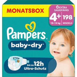 Pampers Windeln Baby Dry Gr. 4+ Maxi Plus (10-15 kg) Monatsbox