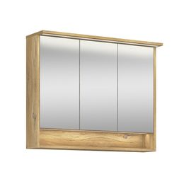 ASTOR LED-Spiegelschrank 'Mano' braun 90 x 72 x 23 cm