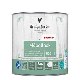 toom Kreidefarbe-M&ouml;bellack kreidewei&szlig; matt 500 ml