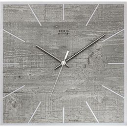 Wanduhr "0305-4", B/H/L: 35,5cm x 35,5cm, silber, FILIUS zeitdesign, Wanduhren, Made in Germany,Holz,Wohnzimmer,Esszimmer,K&uuml;che,Arbeitszimmer,Flur