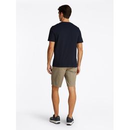 Tommy Hilfiger Herren T-Shirt "ESSENTIAL REGULAR FIT SOLID mit Stickerei", blau, Gr. XXL, unifarben, Single Jersey, Obermaterial: 100% Baumwolle,