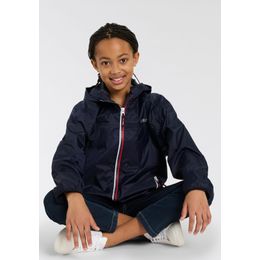 CMP Jungen Regenjacke "KID JACKET RAIN FIX HOOD", blau, Gr. 128, Obermaterial: 100% Polyamid, Jacken, &Uuml;bergangsjacke f&uuml;r Kinder