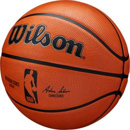Wilson Kinder Basketball "NBA AUTHENTIC SERIES OUTDOOR SZ7", 7braun, Synthetik, B&auml;lle