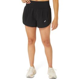 asics Damen Laufshorts "ROAD 3.5IN SHORT", schwarz, Gr. XS, Obermaterial: 100% Polyester, Hosen
