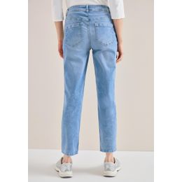 Cecil Damen Slim-fit-Jeans, blau, Gr. 36, unifarben, Jeans, 78% Baumwolle, 20% Polyester, 2% Elasthan, Jeans, High Waist