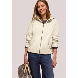 Damen Parkapowder beige, Gr. 44, STREET ONE STUDIO, unifarben, Web, Obermaterial: 53% Baumwolle, 40% Polyester, 7% Nylon. Futter: 100% Polyester,