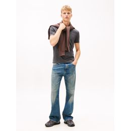 Tommy Jeans Herren T-Shirt "TJM XSLIM JASPE HTR TEE EXT", schwarz, Gr. XXXL, meliert, Single Jersey, Obermaterial: 60% Baumwolle, 40% Polyester,
