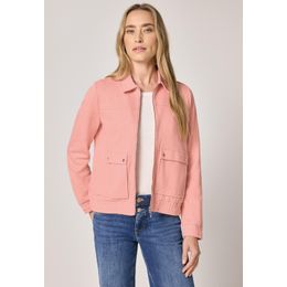 Street One Damen Blouson, rosa, Gr. 46, unifarben, Web, 63% Baumwolle, 37% Polyester, Jacken, im soften Baumwoll-Mix