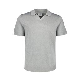 LINDBERGH Herren Poloshirt "Poloshirt Slim Fit"lt grau mix, Gr. L, unifarben, Obermaterial: 80% Viskose, 20% Nylon, Shirts