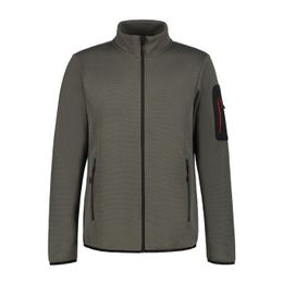 Icepeak Herren Fleecejacke "BREDSTEDT"granite, Gr. XXL, Obermaterial: 100% Polyester, Jacken, mit Stehkragen, schnell trocknend, normale L&auml;nge