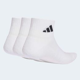Damen Funktionssocken "CUSHIONED SPORTSWEAR ANKLE 3ER-PACK", adidas Performance, Gr. XXLwei&szlig;, wei&szlig;, schwarz, Obermaterial: 57% Baumwolle, 40%
