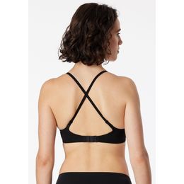 Schiesser Damen Schalen-BH "Air", Gr. 90, schwarz, Microtouch, Obermaterial: 90% Polyester, 10% Elasthan, unifarben, BHs, mit feiner, elastischer