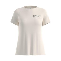 Odlo Essential Print T-Shirt Crew Neck s/s Bekleidung Damen wei&szlig;