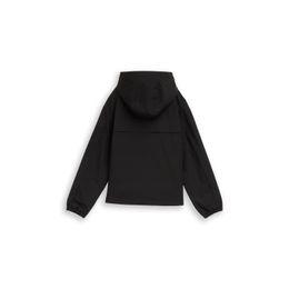 Tom Tailor Jungen Windbreaker, schwarz, Gr. 134, unifarben, Web, Obermaterial: 100% Polyester. Futter: 100% Polyester, Jacken, mit Kapuze