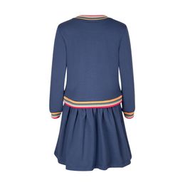 happy girls M&auml;dchen Sweatkleidjeans blau, Gr. 92, bedruckt, Sweatware, Obermaterial: 100% Baumwolle, Kleider