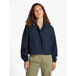 Damen Windbreaker "TJW ESSENTIAL JACKET EXT", blau, Gr. XL, Tommy Jeans CURVE, unifarben, Web, Obermaterial: 100% Polyamid, Jacken, in Gro&szlig;en Gr&ouml;&szlig;en