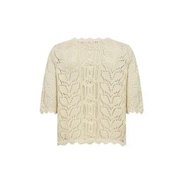 soyaconcept Damen Cardigan "Soya Concept Cardigan SC-PERRY 9"1620 cream, Gr. XS, Obermaterial: 50% Baumwolle, 50% Polyacryl, Strickjacken