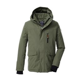 Killtec Jungen Funktionsjacke "KOW 233 BYS JCKT", gr&uuml;n, Gr. 176, Obermaterial: 88% Polyester, 12% Baumwolle;Futter: 100% Polyester;F&uuml;llung: 100%