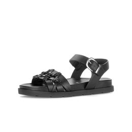 Gabor Damen Riemchensandale "Riemchensandale", Gr. 38, schwarz, Schuhe