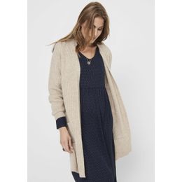 Only Damen Strickjacke "ONLJADE L/S CARDIGAN KNT NOOS", grau, Gr. S, meliert, unifarben, Strick, Obermaterial: 81% Polyacryl, 19% Polyester,