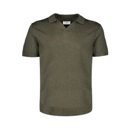 LINDBERGH Herren Poloshirt "Poloshirt Slim Fit"deep olive mix, Gr. XL, unifarben, Obermaterial: 80% Viskose, 20% Nylon, Shirts