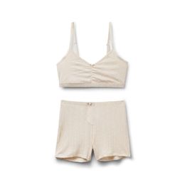 Intimissimi Short Pajama Set 'Sweet Pointelle' female Beige size M