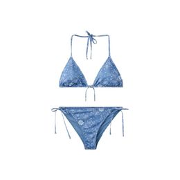 MANGO TEEN Bikini 'Wavy' female Blue size XS