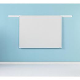 SMIT VISUAL Whiteboard f&uuml;r Doppel-Schienensystem, Stahlblech, emailliert, BxH 1800 x 900 mm