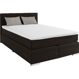 Boxspringbett COTTA "Simba", braun, L:209cm, Komplettbetten, Boxspringbett, Topseller wahlweise mit oder ohne Matratze und Topper bestellbar, Topseller